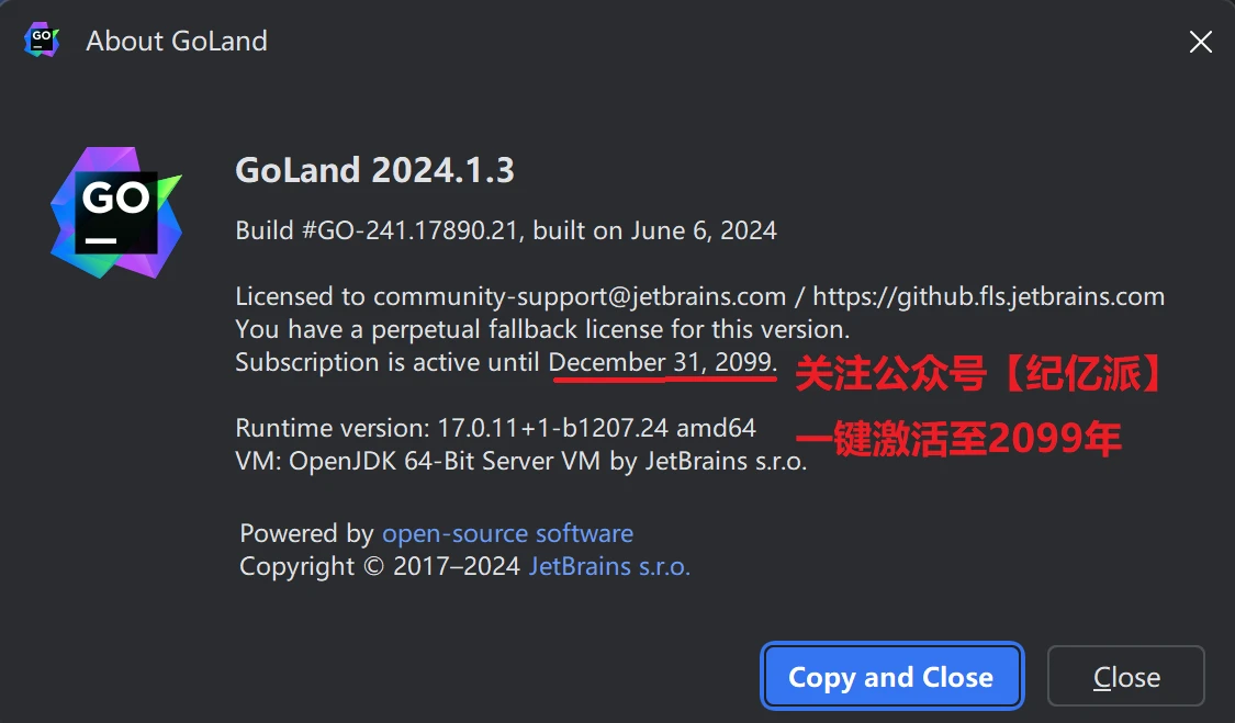 Goland2024.1.3最新破解激活2099年安装教程（含win+mac-激活码+工具） - 哔哩哔哩