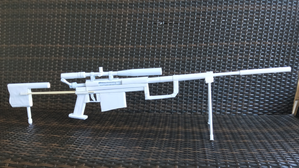 纸质枪模——M200 - 哔哩哔哩