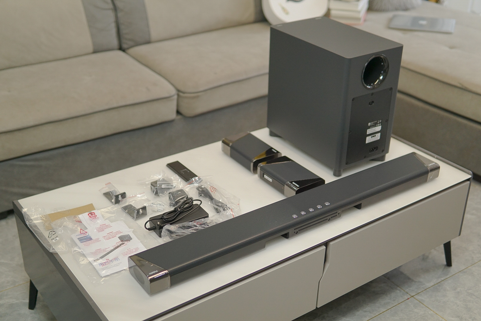 万元顶级家庭影院：真7.1.2声道，飞利浦B97测评 - 哔哩哔哩