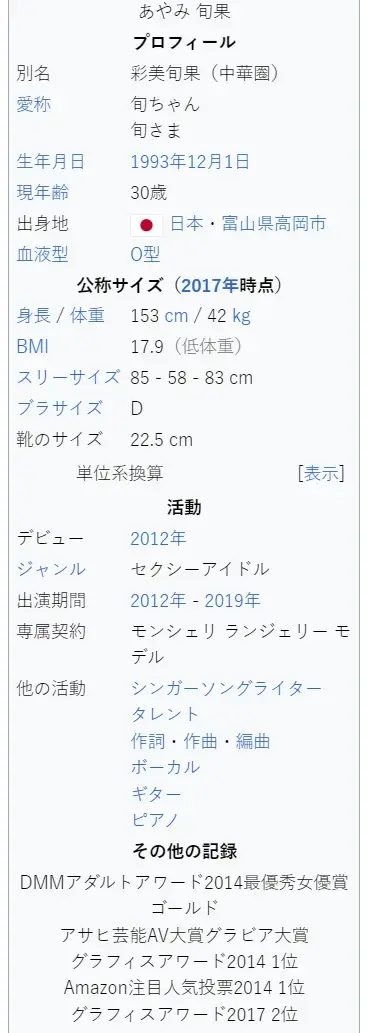 彩美旬果 あやみ旬果 Ayami Shunka【优百科#107】 - 哔哩哔哩