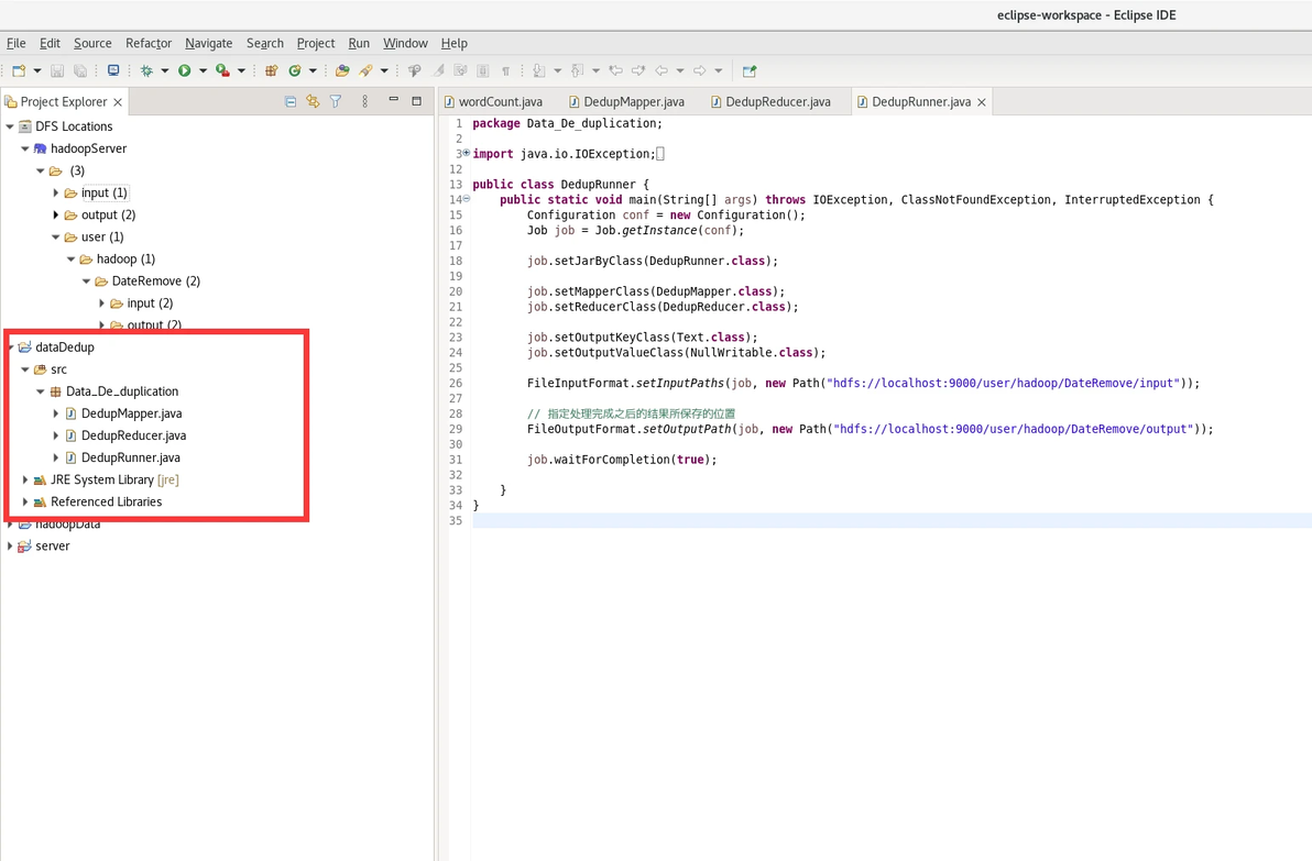 Hadoop（CentOS）安装及MapReduce实现数据去重 - 哔哩哔哩