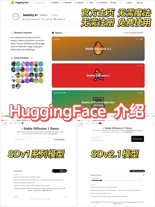 萌新专用｜Stable Diffusion 6种免部署在线使用方式详解 - 哔哩哔哩