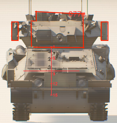 【SQUAD】.50级别重机枪对各载具在100m距离上的可击穿区域 - 哔哩哔哩