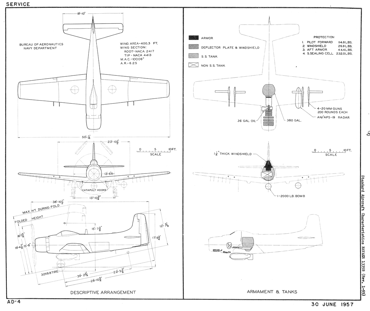 天降正义？——AD-1天袭者型号辨别（XBT2D-1~AD-4） - 哔哩哔哩