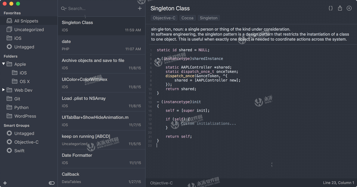 亲测好用的代码管理器：SnippetsLab for mac中文版 - 哔哩哔哩
