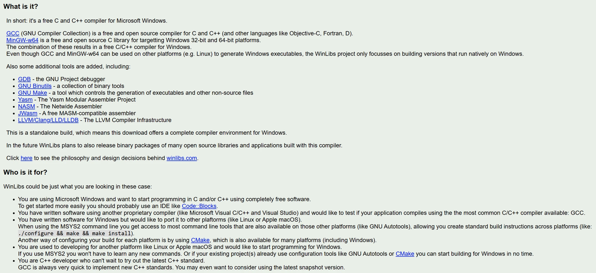 WinLibs: 一个集成 MinGW-w64 GCC 历史版本的网站 - 哔哩哔哩