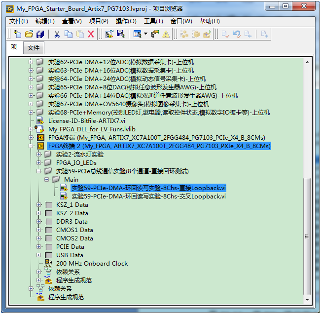 My FPGA PCIe客户案例73：客户自己开发的ARTIX7 PXIe板卡利用LabVIEW My FPGA开发 - 哔哩哔哩