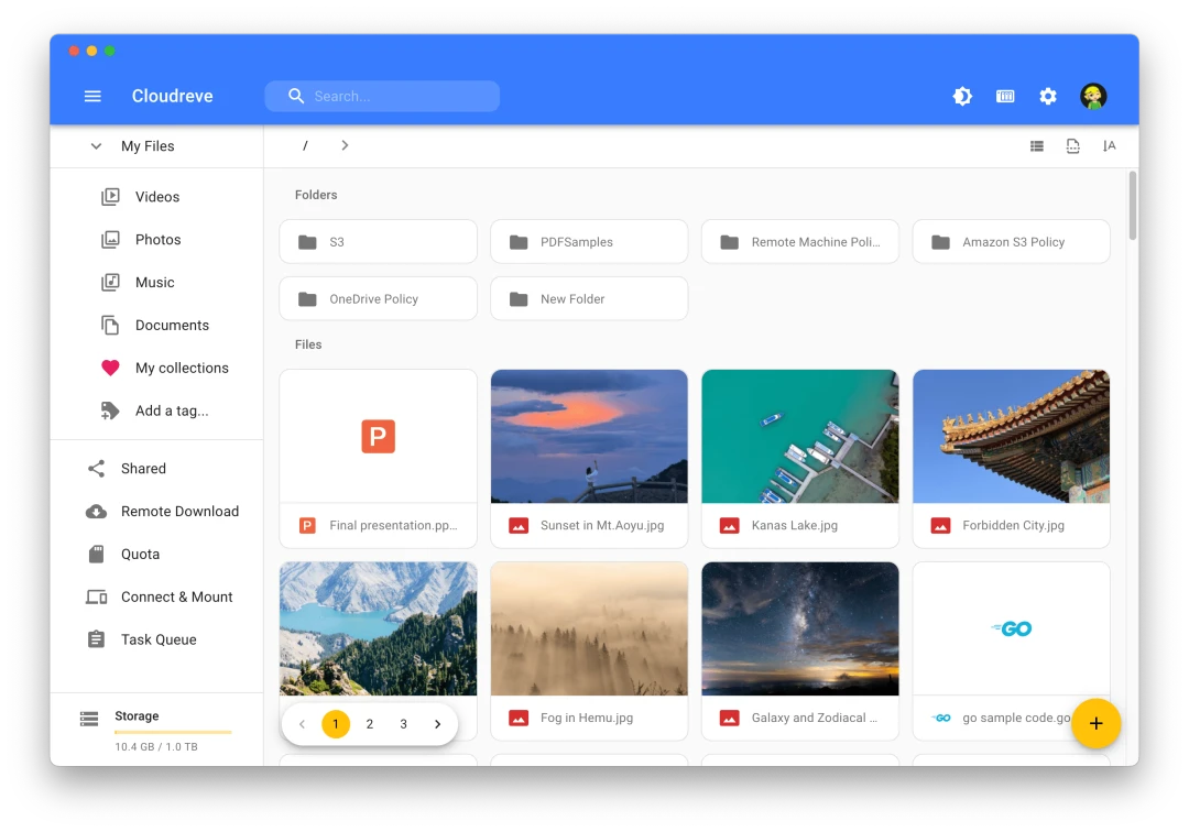 Cloudreve个人网盘系统源码 支持云存储（七牛、阿里云OSS、腾讯云COS、又拍云 - 哔哩哔哩