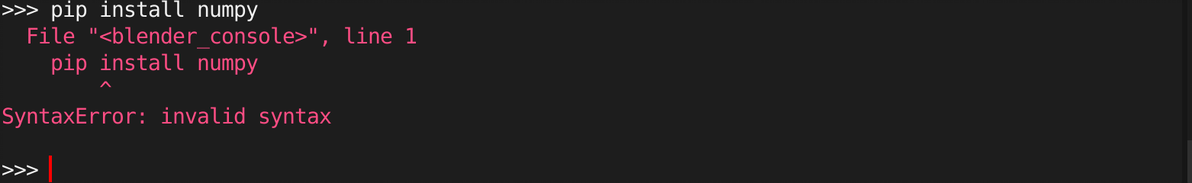 【笔记】为blender中的python安装第三方库 - 哔哩哔哩