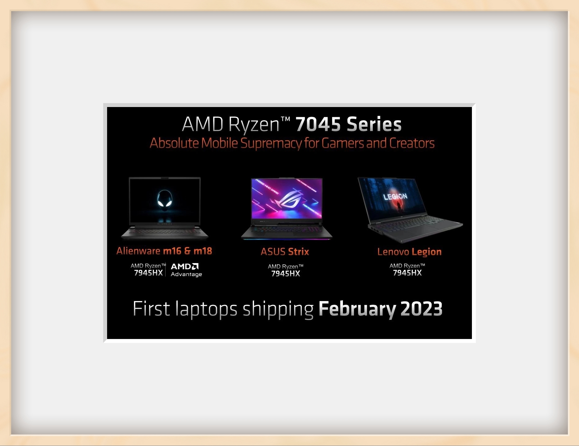 AMD R9 7845HX 游戏本处理器跑分曝光，超 6900HX 90% - 哔哩哔哩