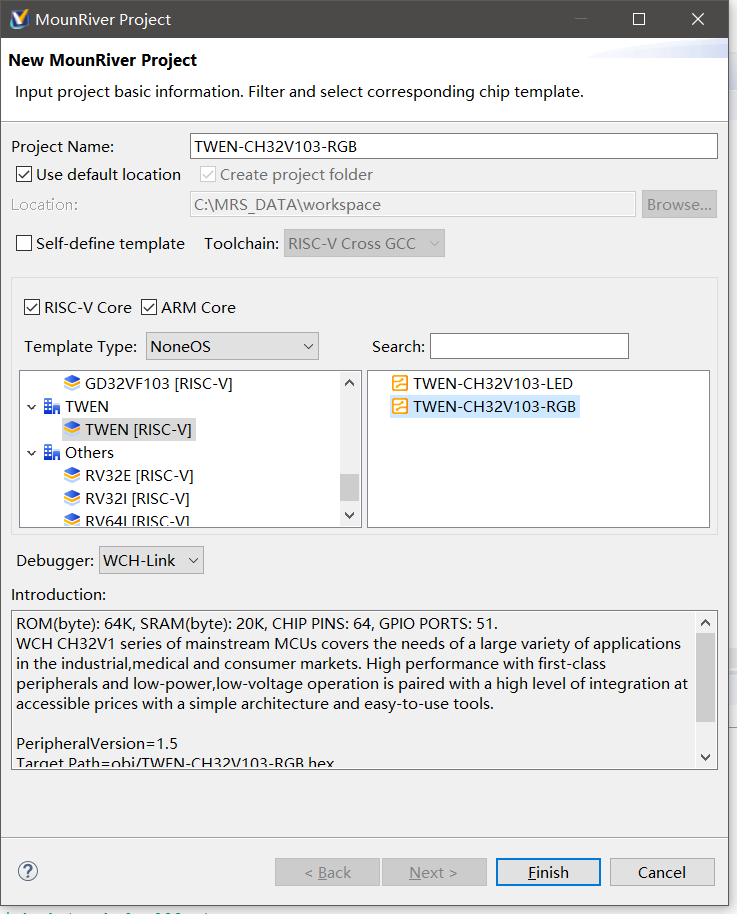RISC-V IDE MounRiver Studio开发实战：TWEN32V RGB - 哔哩哔哩