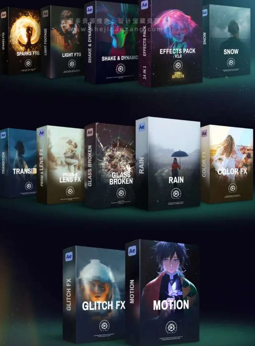 AtomX扩展AE/PR汉化脚本预设包合集 38套合集 视频后期特效转场剪辑包支持Win/Mac - 哔哩哔哩