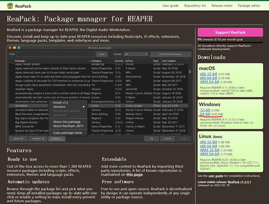 Reaper的下载、安装和认识 - 哔哩哔哩