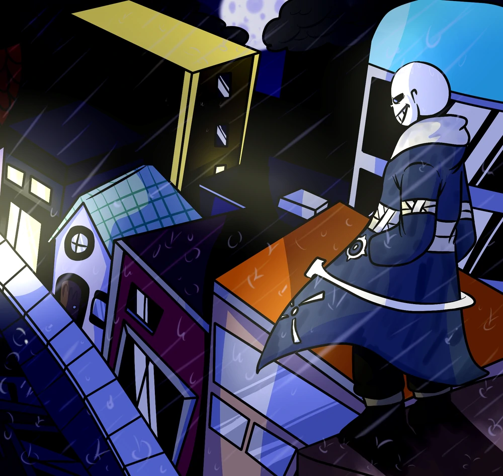 Sans The Skeleton[Godverse Sans]（不定时更新） - 哔哩哔哩