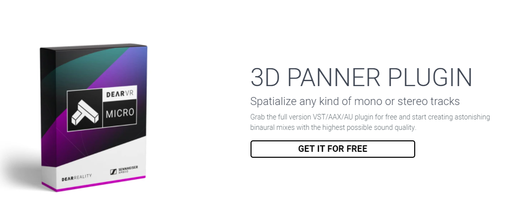 使用森海塞尔技术的3D插件Dear VR MICRO，可免费下载 - 哔哩哔哩