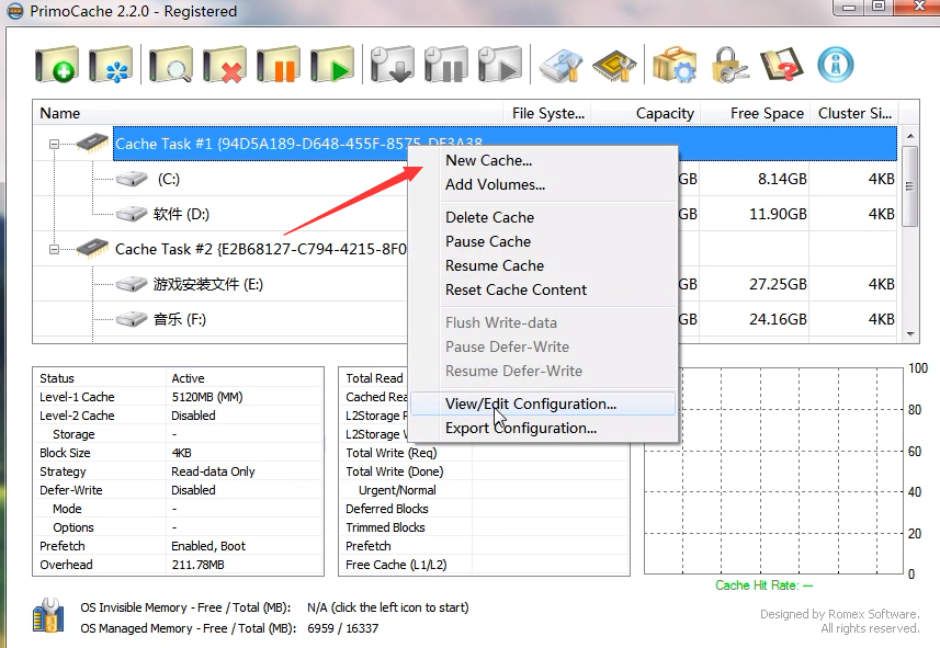 硬盘拯救者:PrimoCache的详细设置 (为你电脑全面十倍加速 ) - 哔哩哔哩