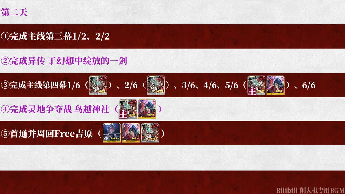 FGO国服《盈月剑风帖》FSR联动活动/一图流/90+/90++/高难攻略汇总 - 哔哩哔哩