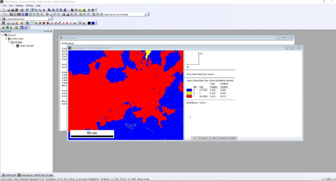 EBSD数据分析教程——OIM analysis如何用GOS map表征部分再结晶组织 - 哔哩哔哩