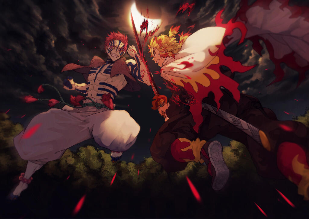 【P站美图】燃烧你的心·《鬼灭之刃》炼狱杏寿郎壁纸特辑 - 哔哩哔哩