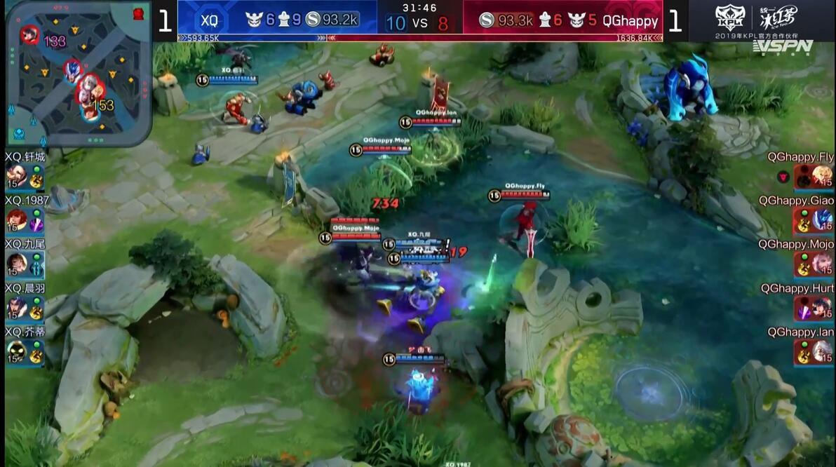 QG打破KPL最大零封纪录，鏖战五局战胜XQ，季后赛基本稳了！ - 哔哩哔哩