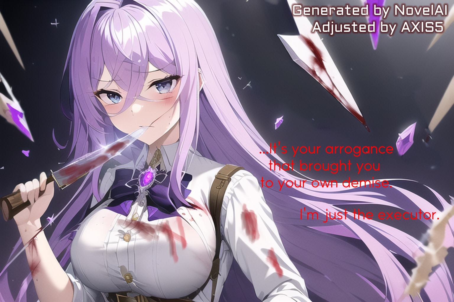 【AI绘画/NovelAI+PS】【美图分享】我捏的OC,名字叫Axiel - 哔哩哔哩