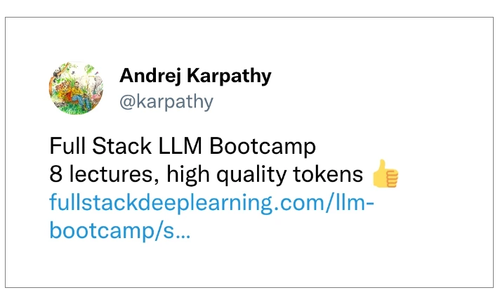 LLM课程推荐 | Full Stack LLM Bootcamp《大语言模型应用开发全栈指南》 - 哔哩哔哩