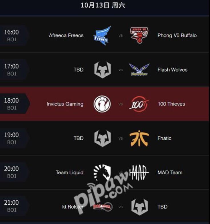 lolS8全球总决赛赛程表 - 哔哩哔哩