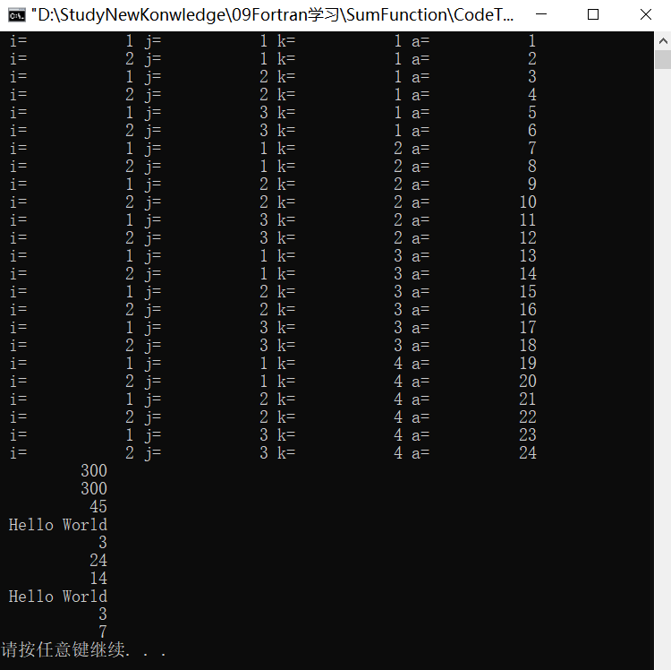 Intel Visual Fortran中求和函数Sum的使用说明（附源码、Fortran标准库函数） - 哔哩哔哩