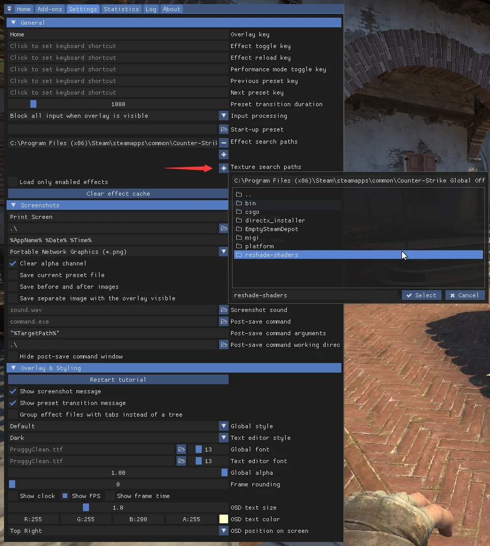 【CS:GO】全网最详细使用ReShade插件进行地面打蜡「新手向」 - 哔哩哔哩