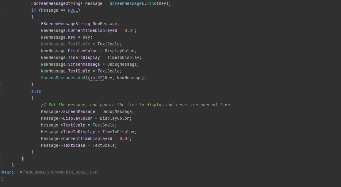 UE4 AddOnScreenDebugMessage实现原理详解 - 哔哩哔哩