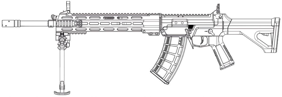 QBZ/QBU-191建模参考（上） - 哔哩哔哩