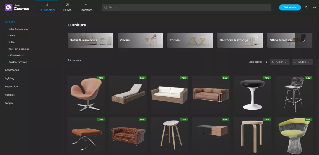 V-Ray 官方模型资源库—Chaos Cosmos 正式上线~ - 哔哩哔哩