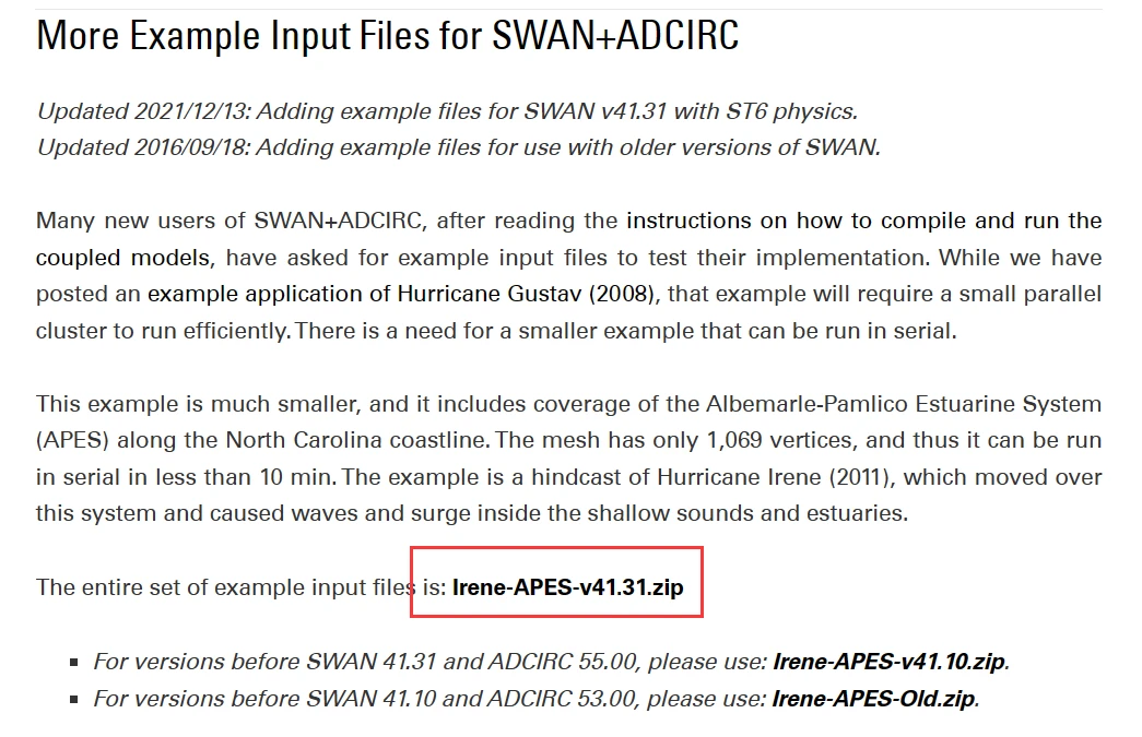 ADCIRC+SWAN学习笔记（二）官网算例测试 - 哔哩哔哩