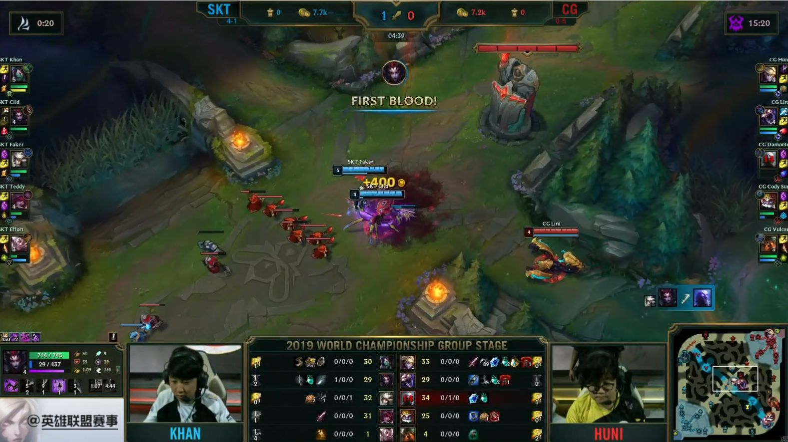 LOL：CG打野蝎子全场隐身不敢开团，锅老师评价：吃素的！ - 哔哩哔哩