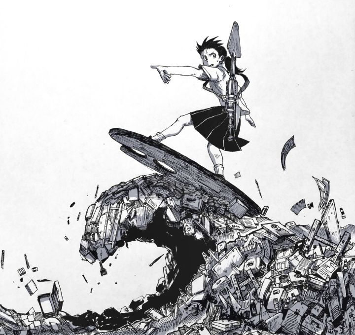 omao丨 分享那些大角度大透视，构图超强的画师漫画家！ - 哔哩哔哩