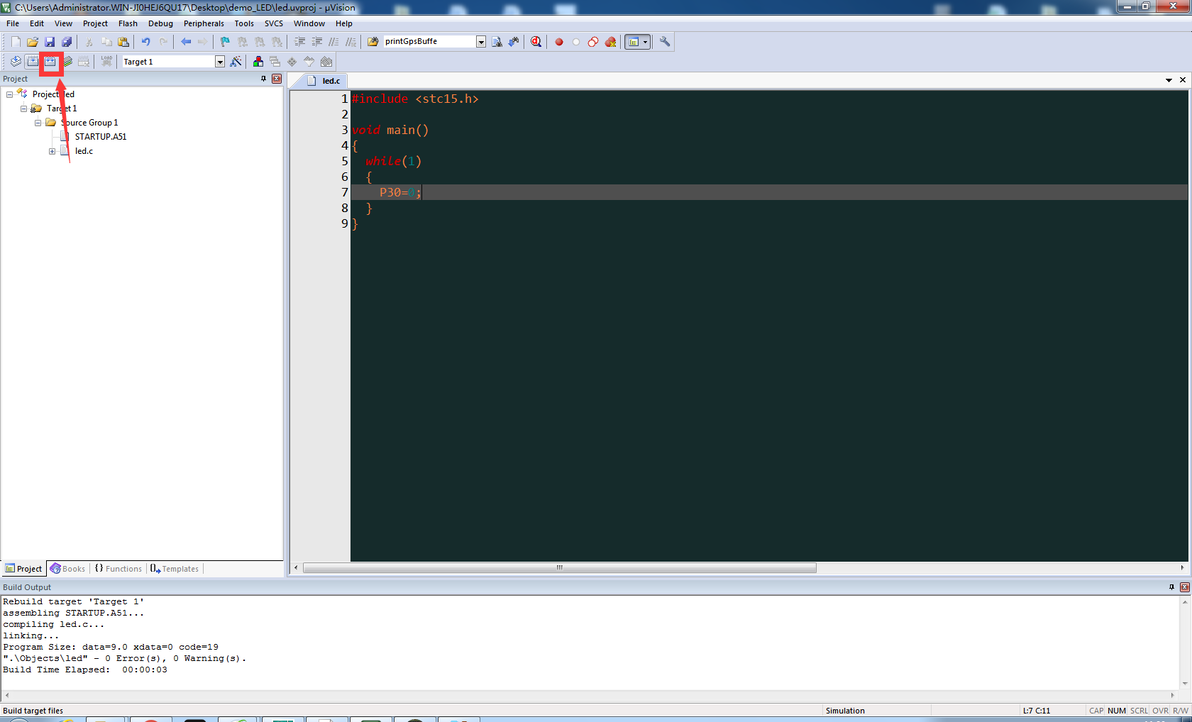 STC15单片机学习日记（8） 新建KEIL工程 - 哔哩哔哩