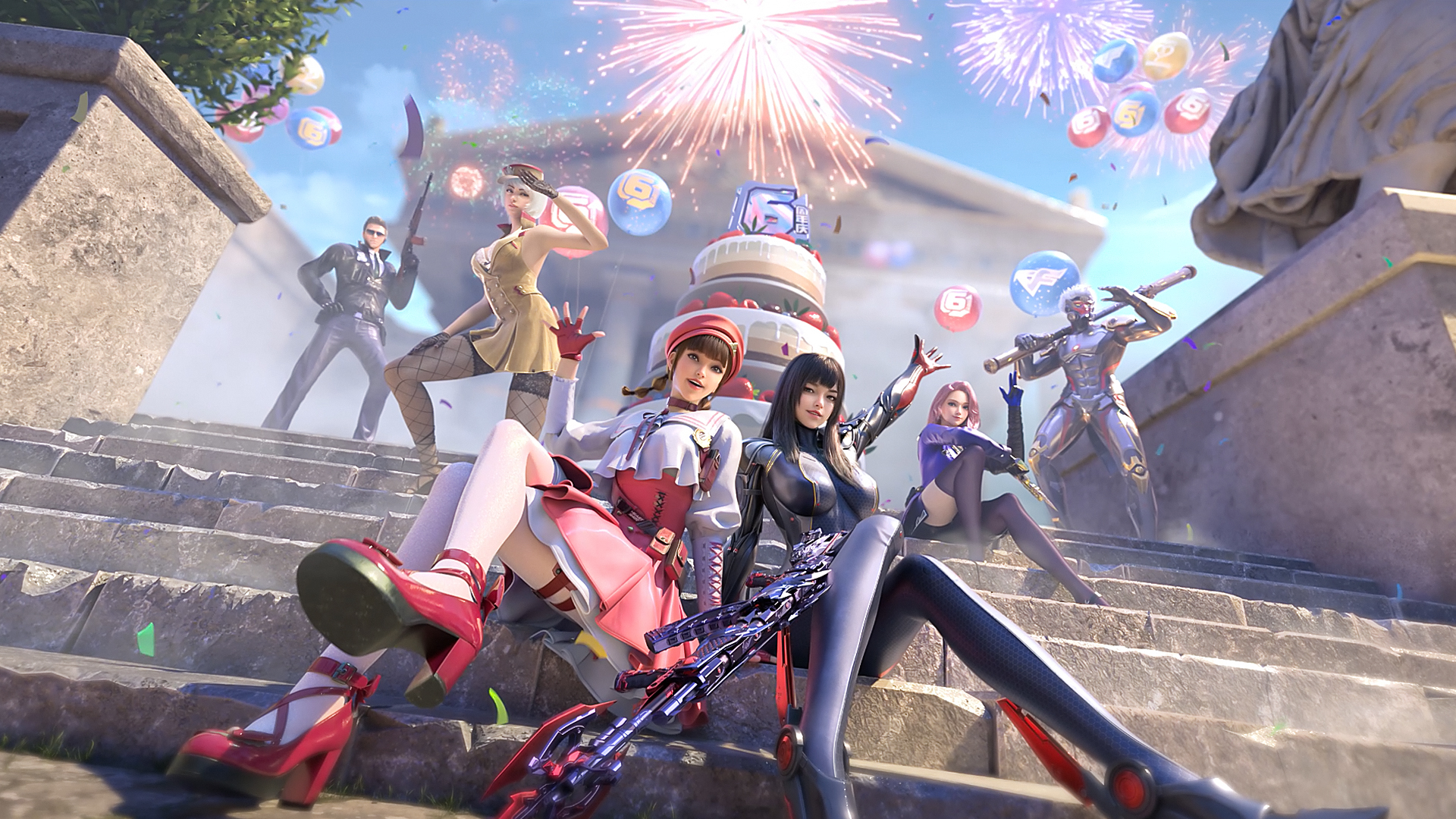 CF动漫女神高清壁纸：HeartShot电竞女子战队 - 哔哩哔哩