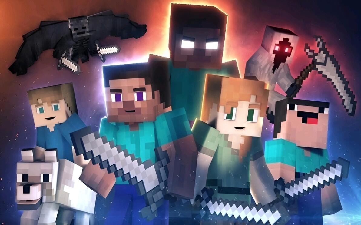 【Minecraft/BPS/Steve&Alex】我的世界动画壁纸大展览（第一部） - 哔哩哔哩