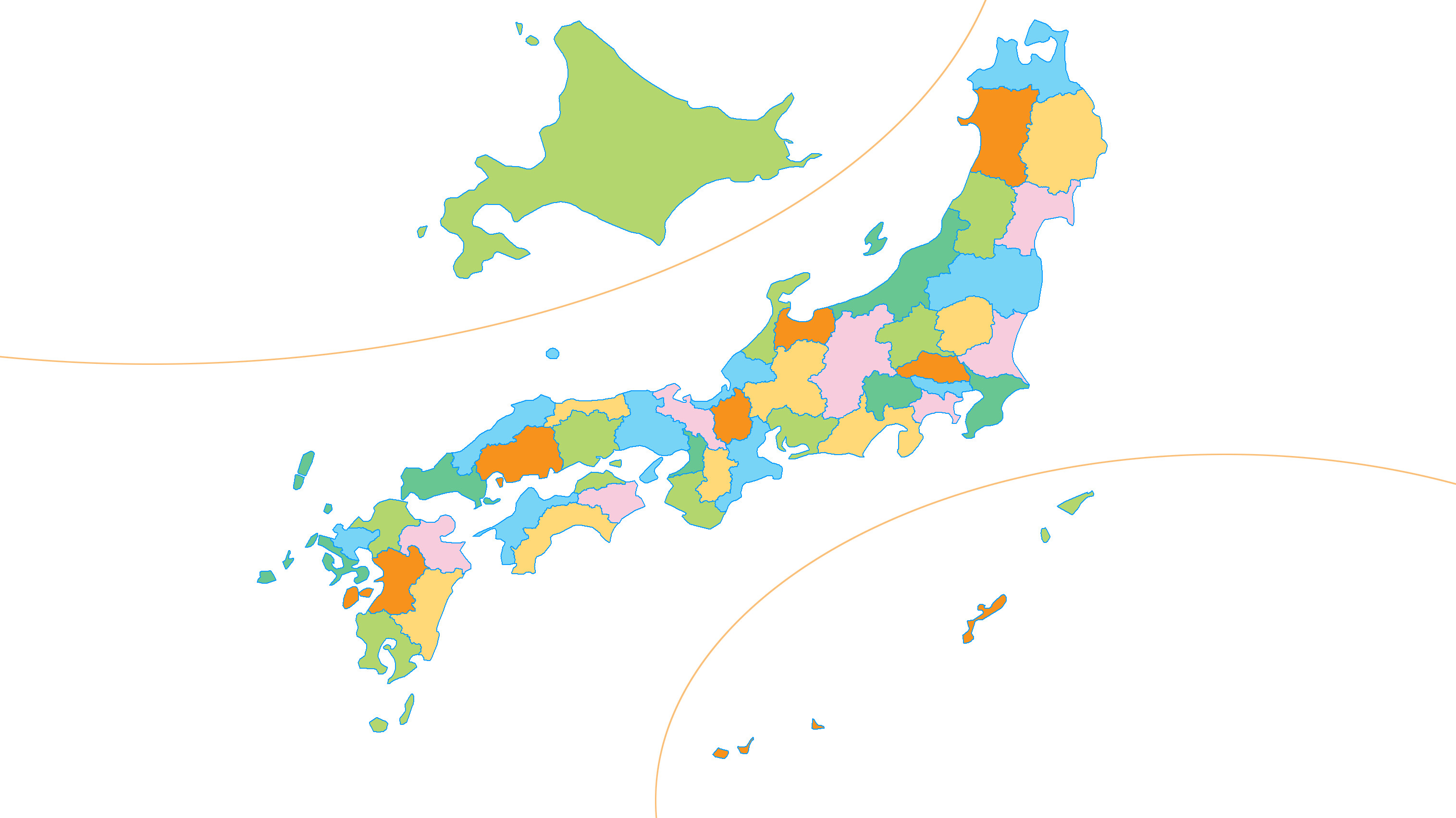 日本行政区划图（自绘） - 哔哩哔哩
