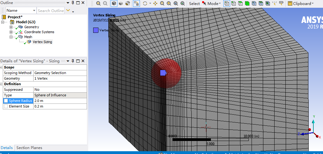 ansys meshing网格尺寸控制基础操作 - 哔哩哔哩