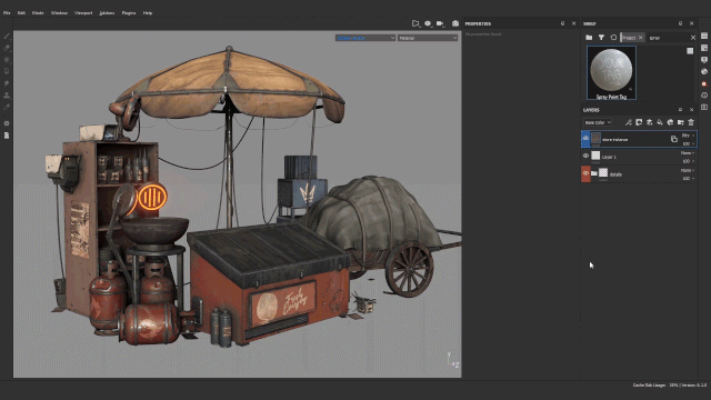SUBSTANCE PAINTER 新版本 | 手动展UVs时代即将结束 - 哔哩哔哩