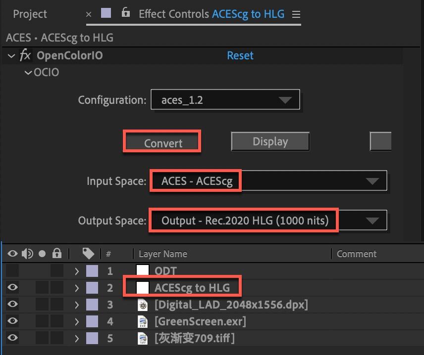 【春星开讲】在After Effects中使用OCIO插件建立ACES色彩管理流程 - 哔哩哔哩
