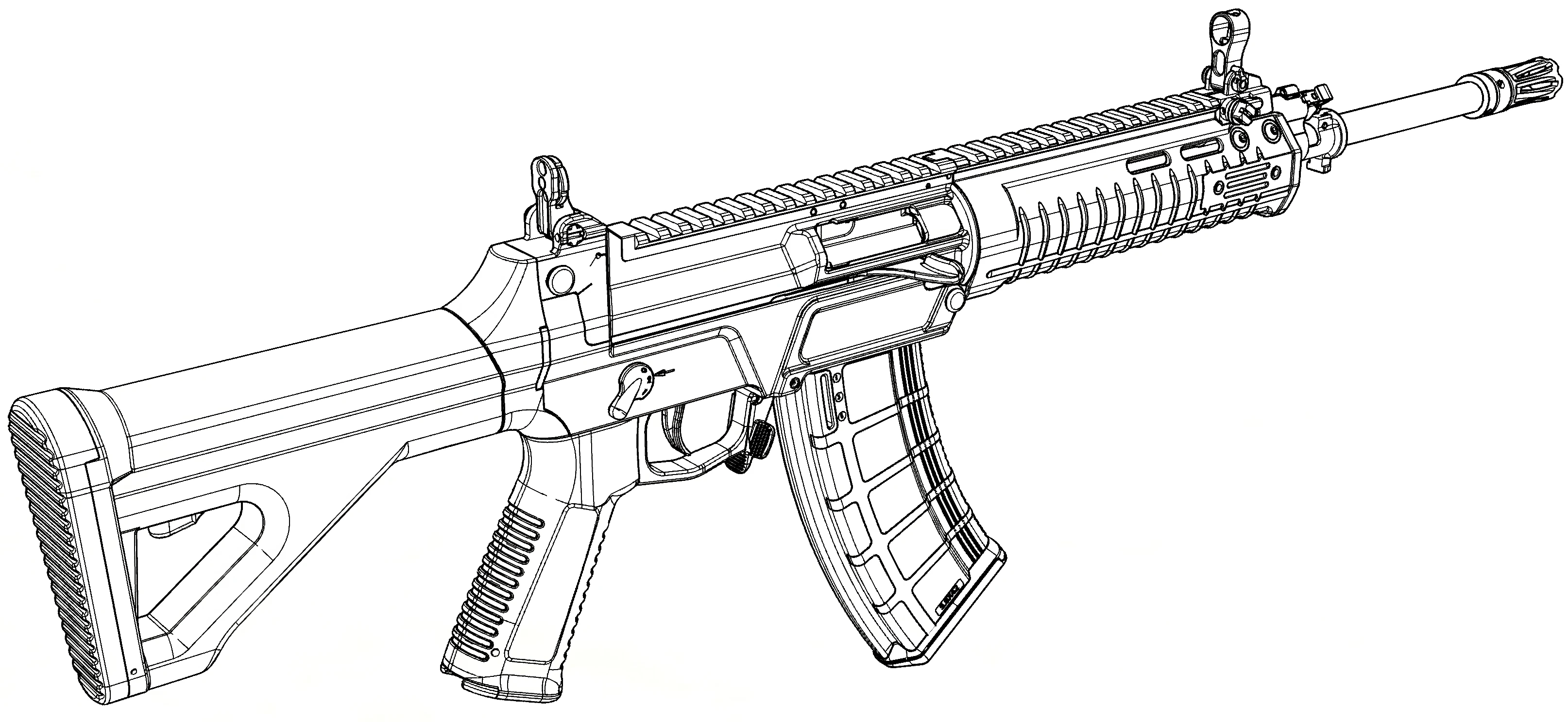 QBZ/QBU-191建模参考（上） - 哔哩哔哩