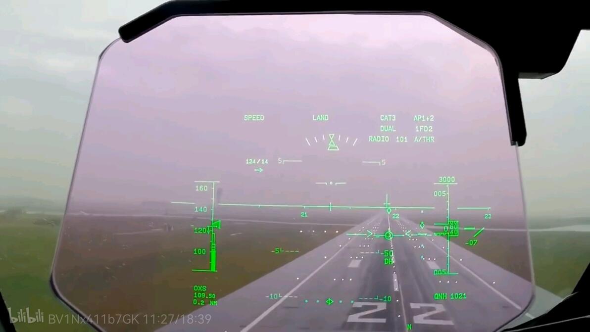 秘传技—利用HUD更好地理解A320拉平技巧 - 哔哩哔哩