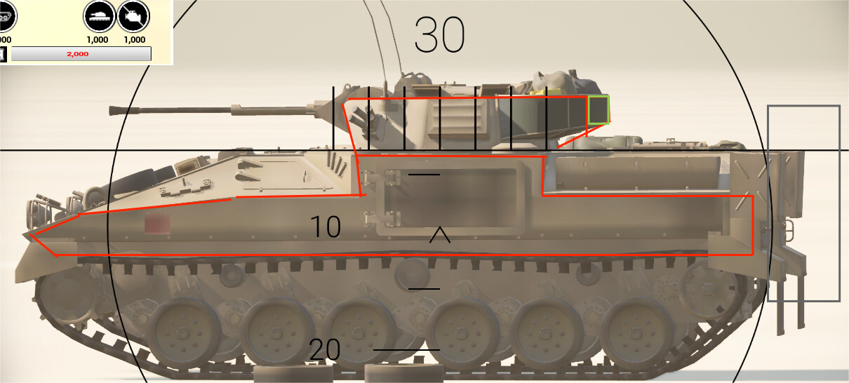 【SQUAD】针对ZBD-04A，30mm穿甲弹在100m范围上的载具弱点手册 - 哔哩哔哩