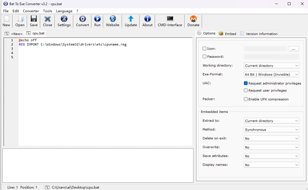 win11 修改cpu型号（加入计划任务，重启仍有效），开机自动导入注册表 - 哔哩哔哩