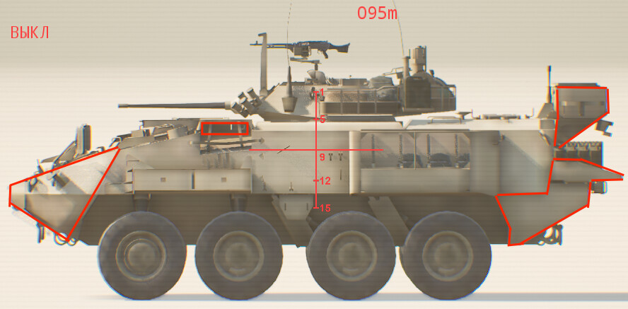 【SQUAD】.50级别重机枪对各载具在100m距离上的可击穿区域 - 哔哩哔哩