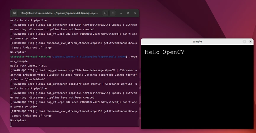 视觉笔记：尝试在Ubuntu 环境下安装openCV 4.8.1 - 哔哩哔哩