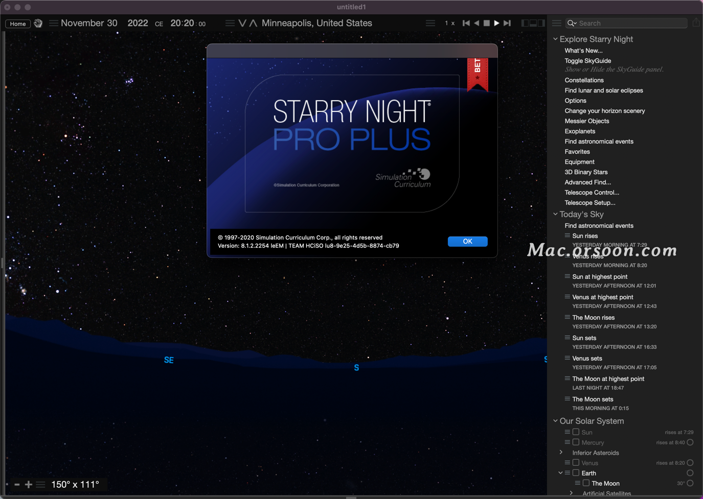 Starry Night Pro Plus 8 for Mac(最强天文模拟软件)测评 - 哔哩哔哩