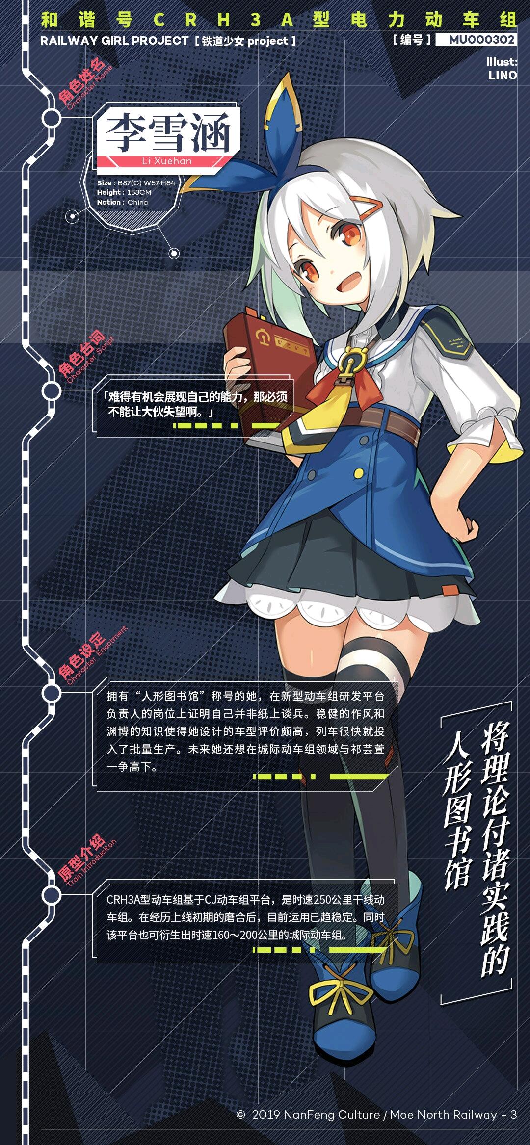 铁道少女project 人物角色介绍图总计（闲的蛋疼）动车篇 - 哔哩哔哩